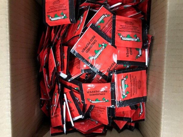 HOT CRUSHED PEPPER PACKETS